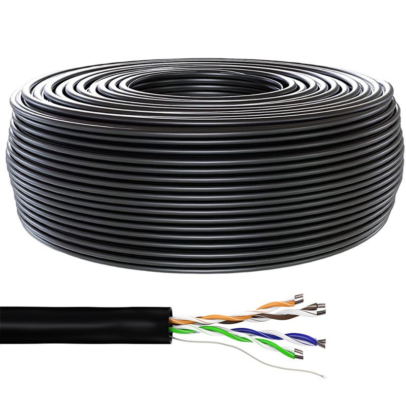 Câble rj45 cat 6 rigide blindé 300m CONECTICPLUS | Leroy Merlin