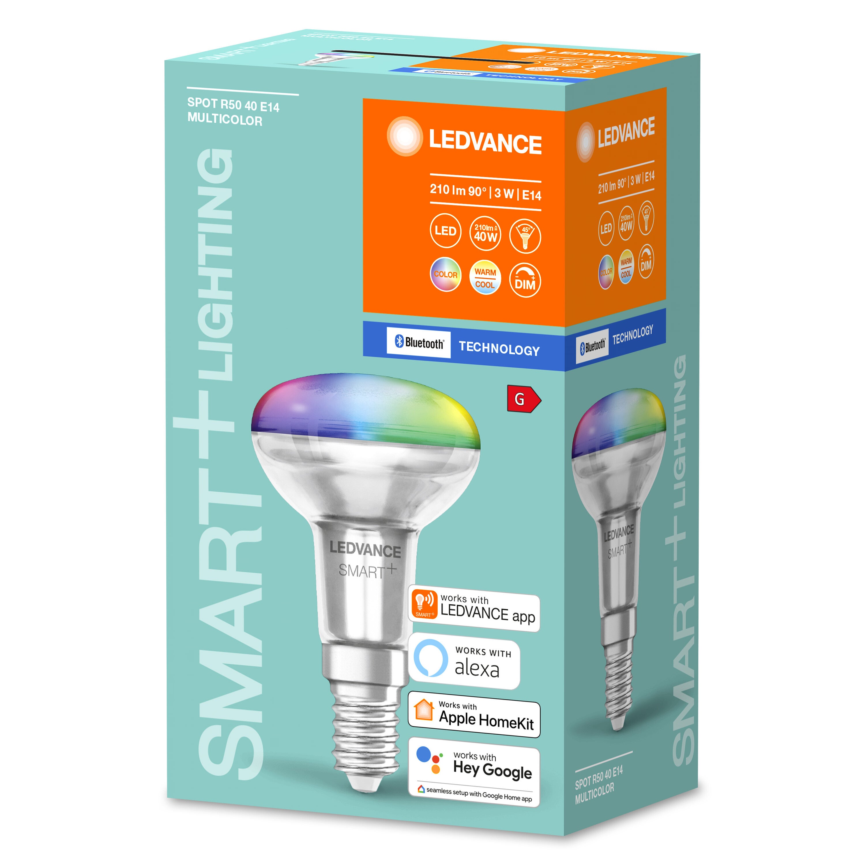 LEDVANCE Ampoule LED intelligente avec Bluetooth Mesh, ampoule spot R50 ...