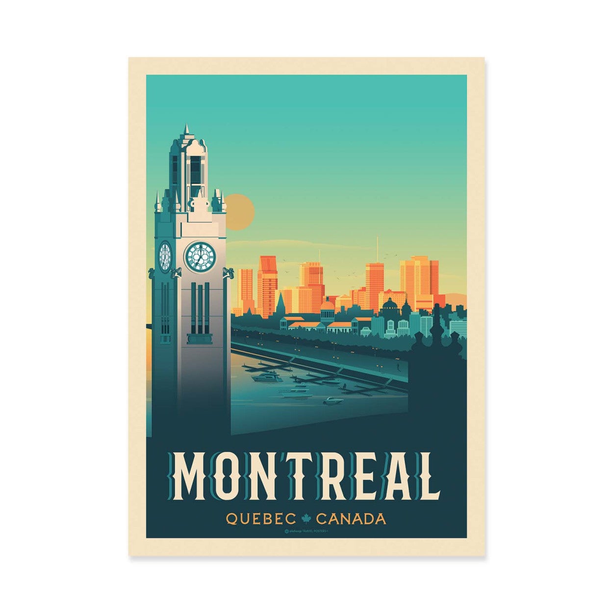 Affiche 30x40 cm - Montreal - Olahoop Travel Posters | Leroy Merlin