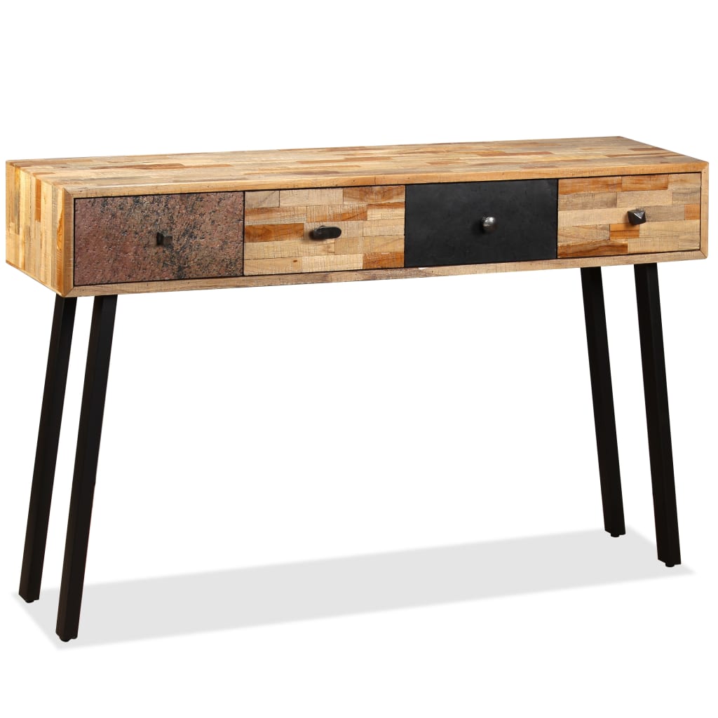 Table Console Table D'entrée Console Meuble - Teck massif de ...