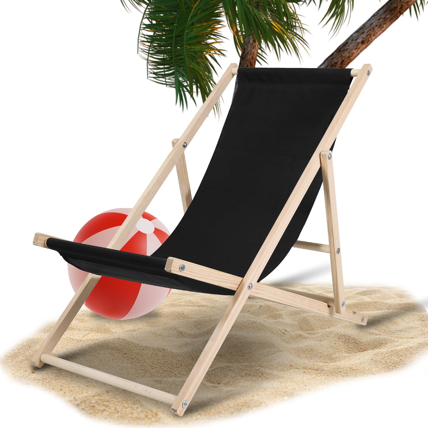 Chilienne de jardin Chaise longue de jardin Pliable Chaise de plage ...