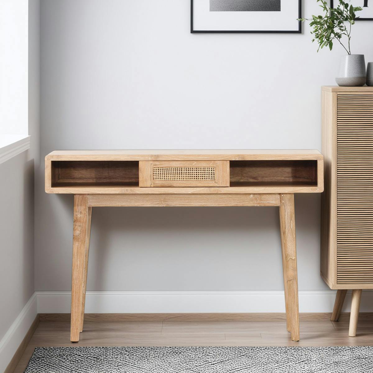 Console scandinave en teck ARCHI | Leroy Merlin