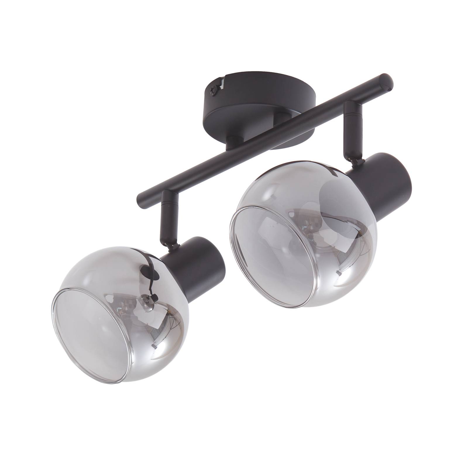 Lindby Arna plafón, negro, 2 luces | Leroy Merlin