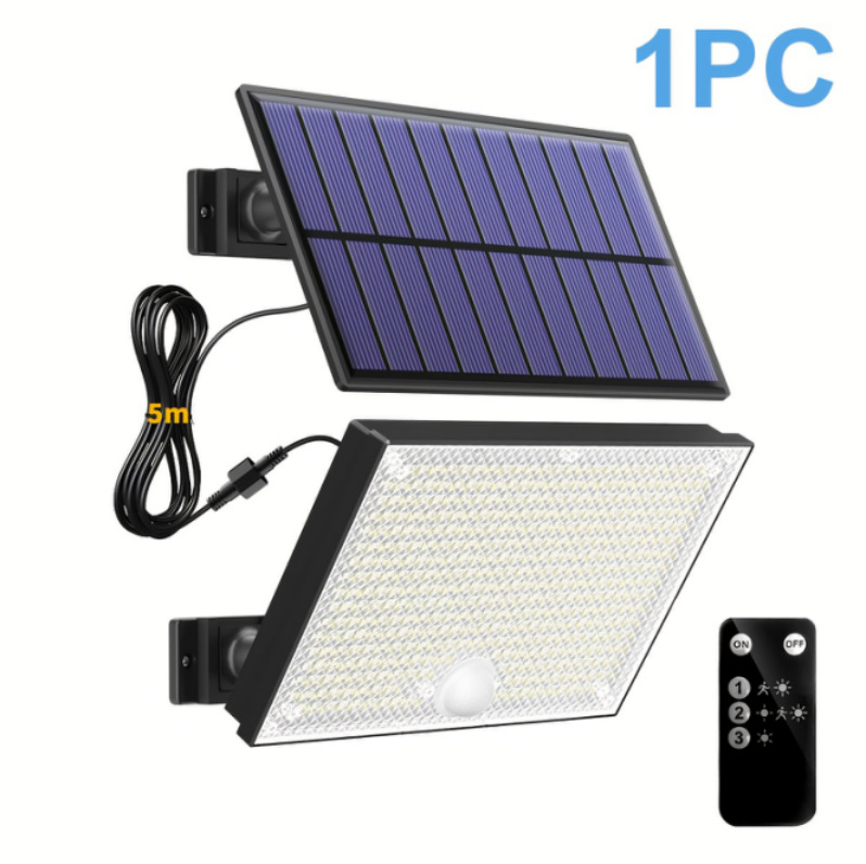 Lampe Solaire Exterieur Detecteur de Mouvement avec Télécommande ...