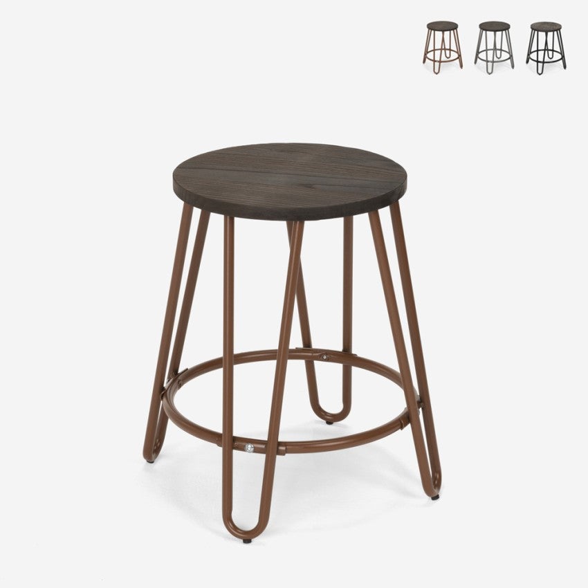 Tabouret de bars et restaurants au design industriel en métal Carbon ...