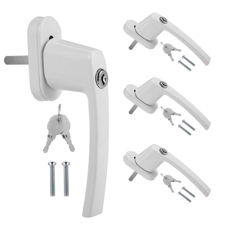 Manilla para ventana con cierre automático de aluminio, con cerradura ...