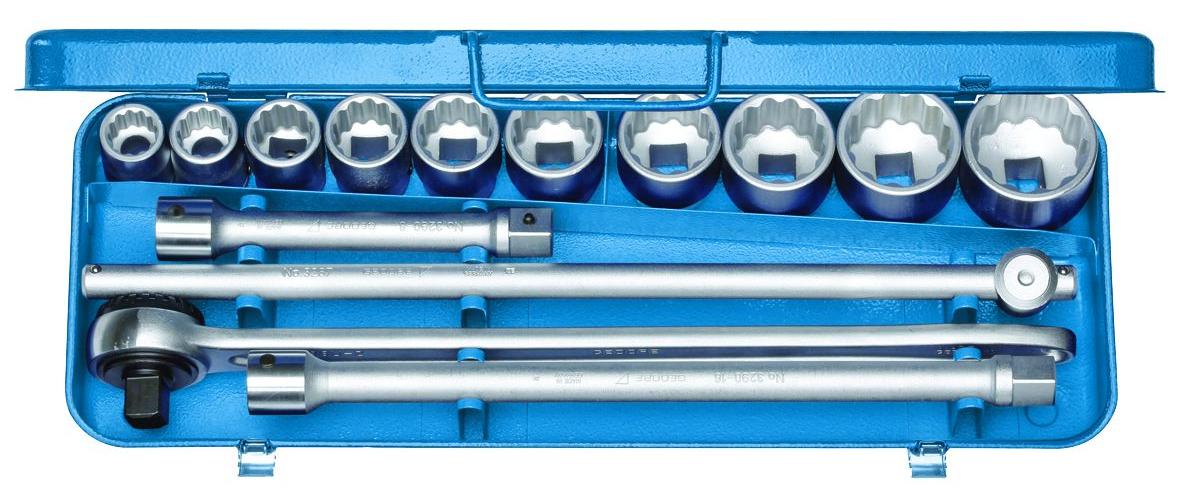 GEDORE Jeu de clés à douilles D 32 EMU-2 3/4"14 pièces profil UD | Leroy Merlin