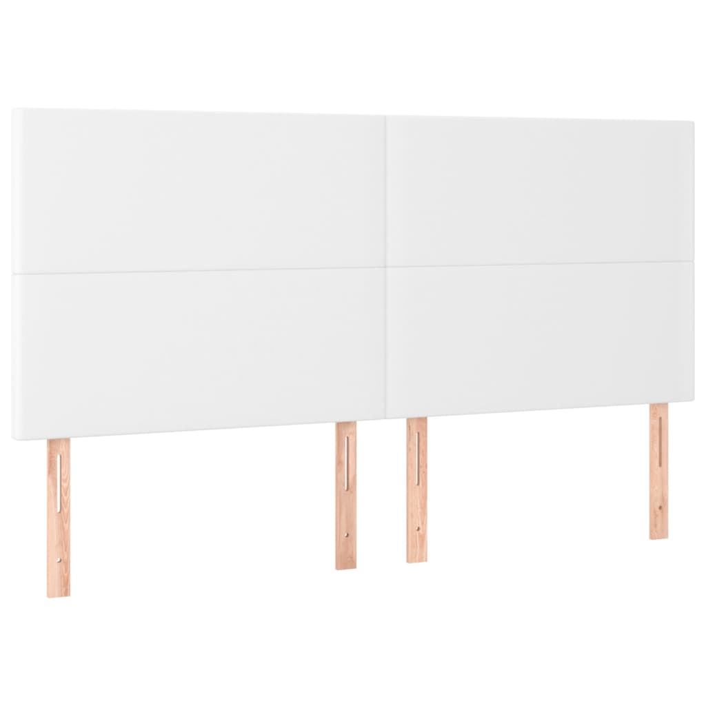 Testiere 4 unità in ecopelle bianca 100x5x78/88 cm - COMFORTXL | Leroy ...