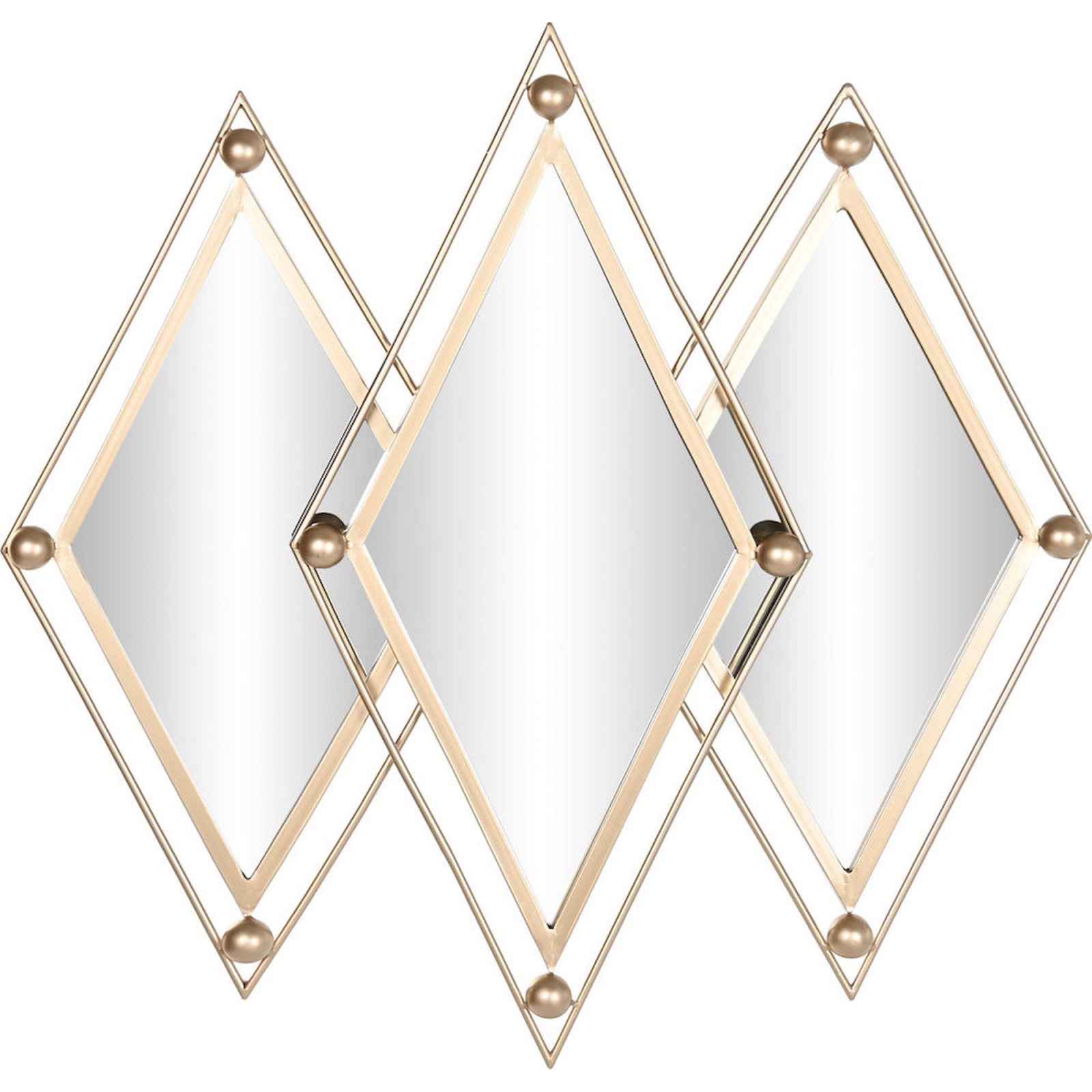 Miroir mural design doré pour une déco chic et moderne | Leroy Merlin