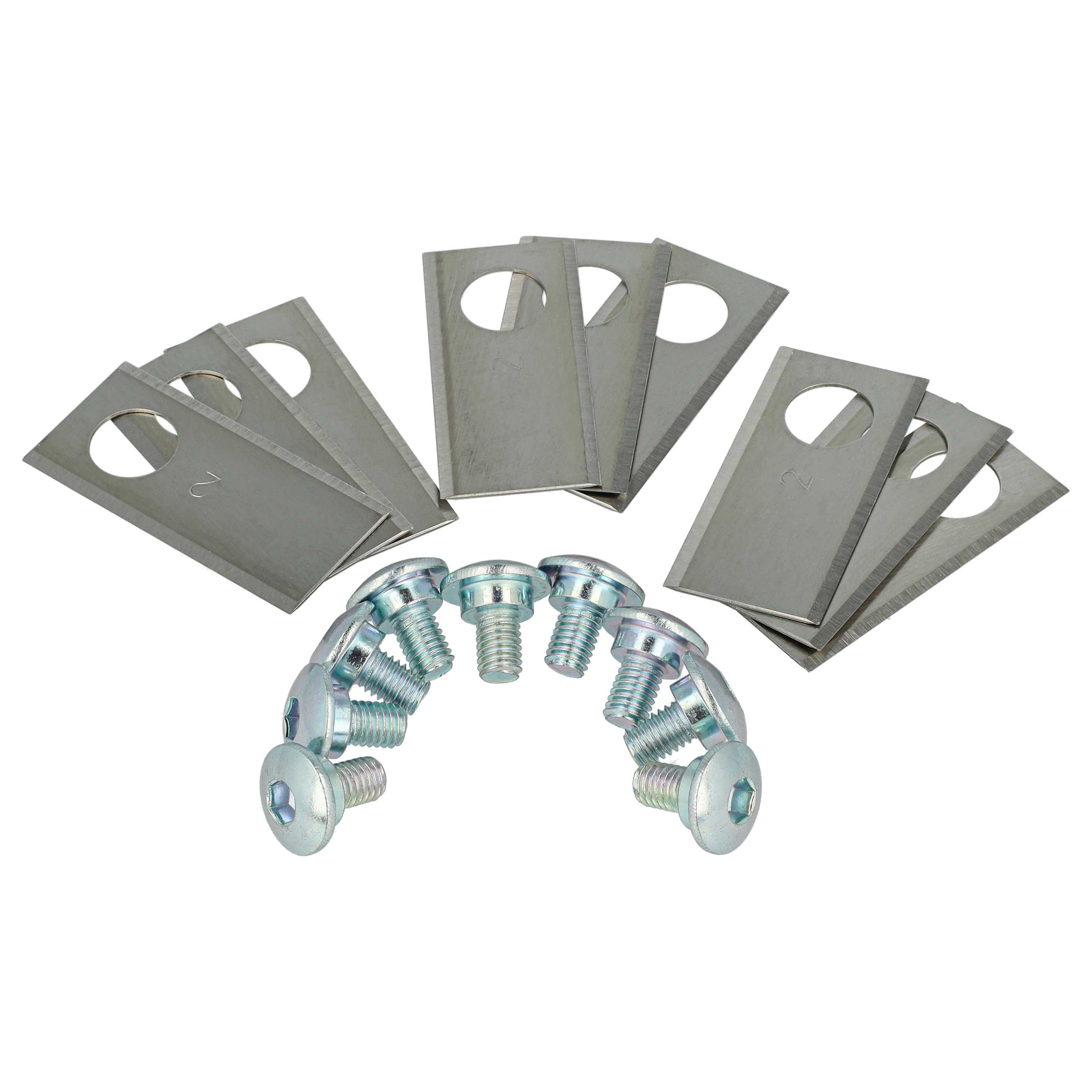 Vhbw 9x lames (inox, 0.75mm) pour robots-tondeuses compatible avec Honda Miimo 310, 520, 3000 ...