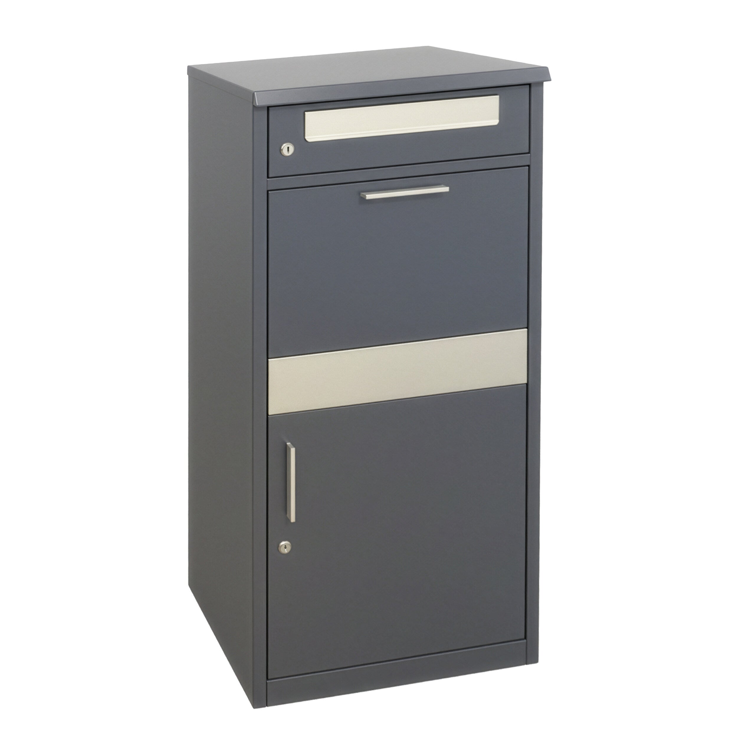 Boîte aux lettres avec compartiment colis, 4 clés, HxLxP 112 x 50 x 37 ...