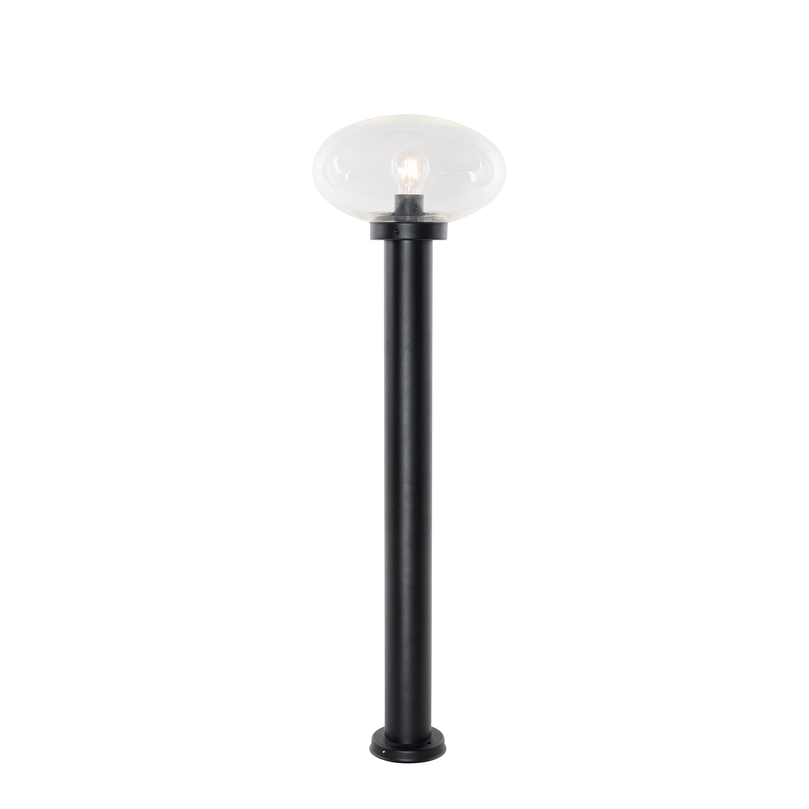 Qazqa moderne lanterne extérieure pour jardin - Elly - noir, max. 40w ...