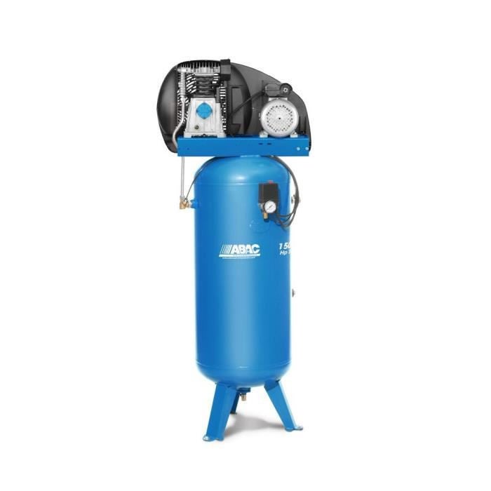 Abac - Compresseur d'air à pistons vertical mono-étagés 400 V Tri 3 CV ...
