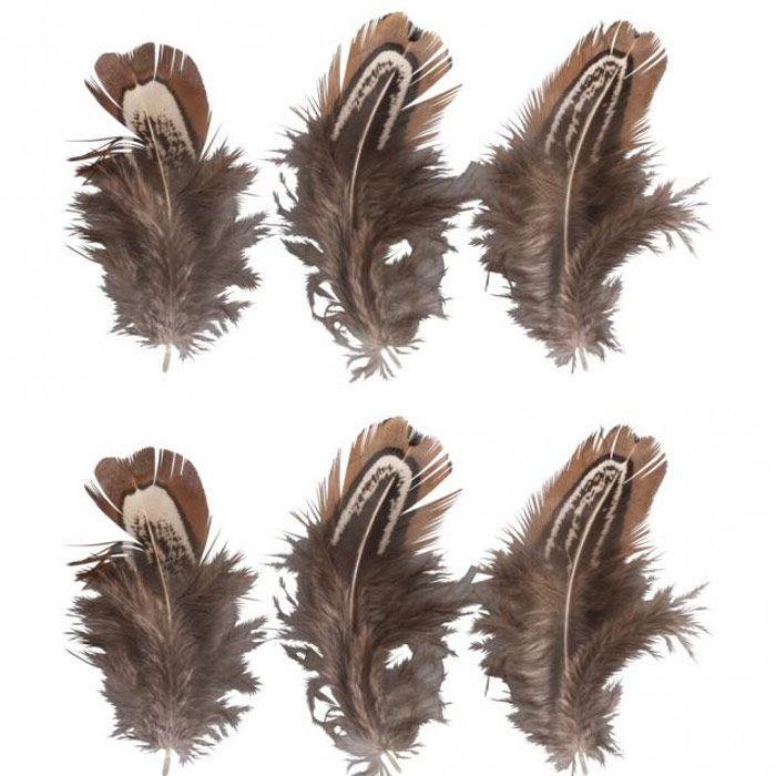 6 plumes décoratives - Brun chevreuil - Rayher | Leroy Merlin