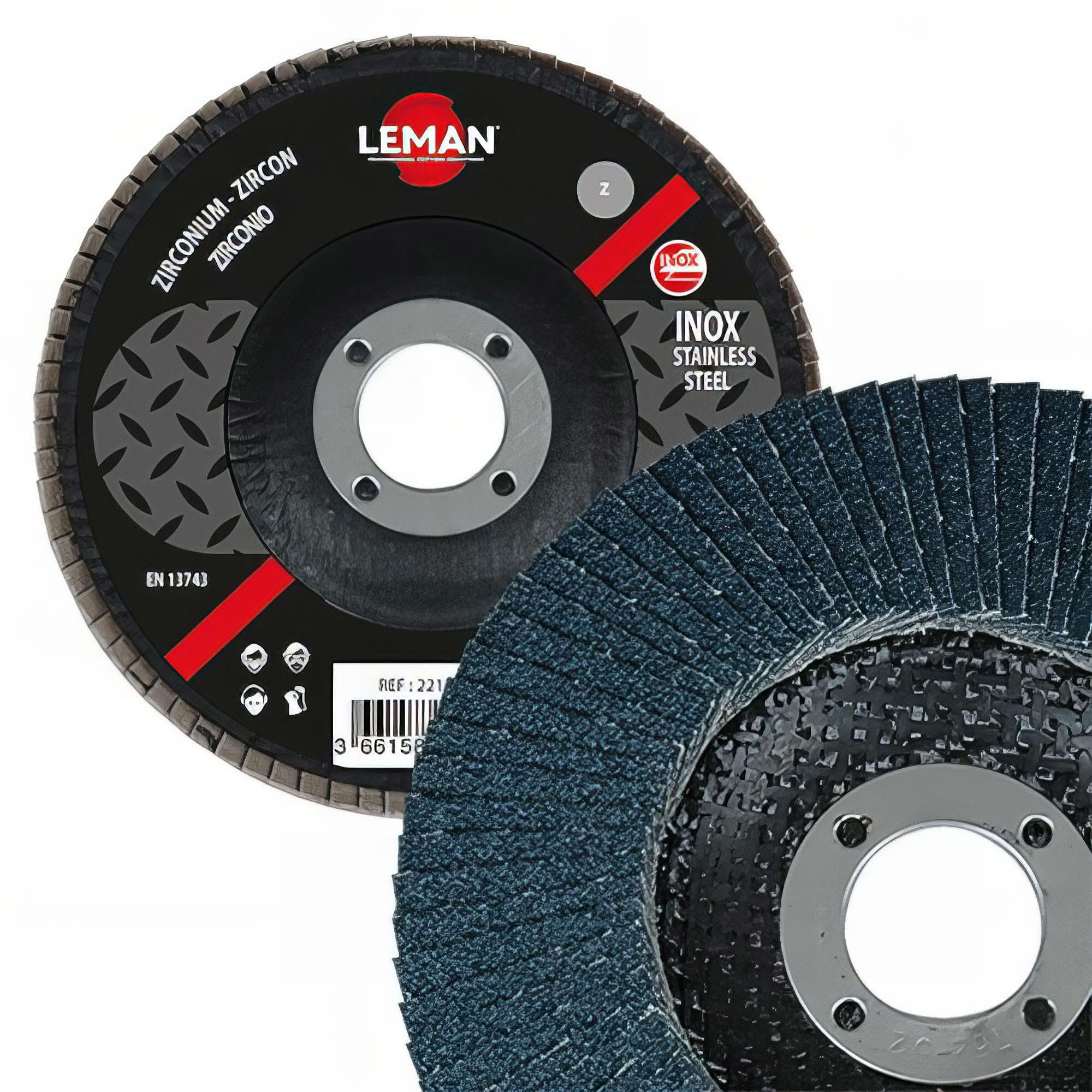 Boite de 10 disques à lamelles zirconium pour métal Expert ø 125 Grain ...
