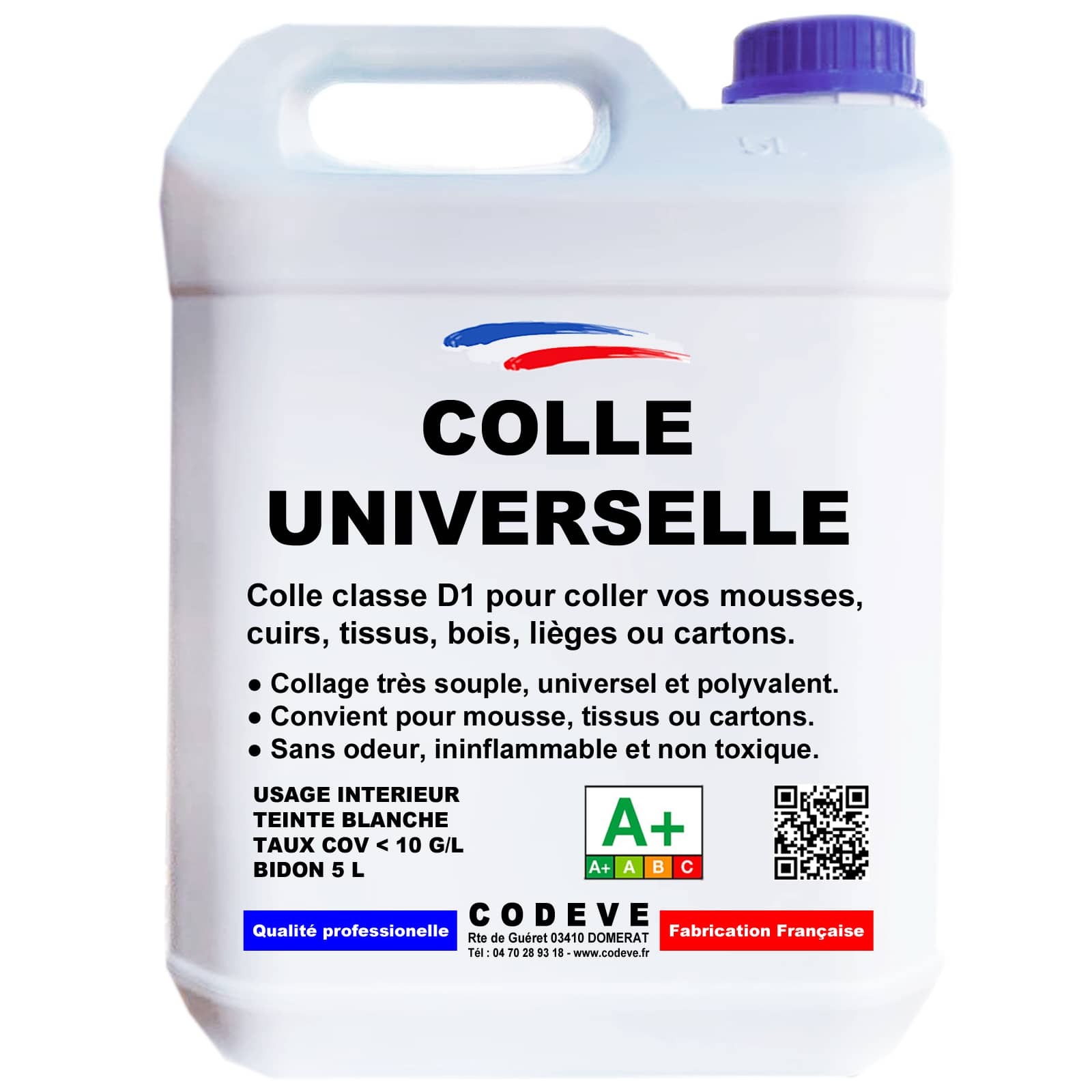 Colle Universelle - 4x5 L - Codeve Bois - Pour L'assemblage Polyvalent ...