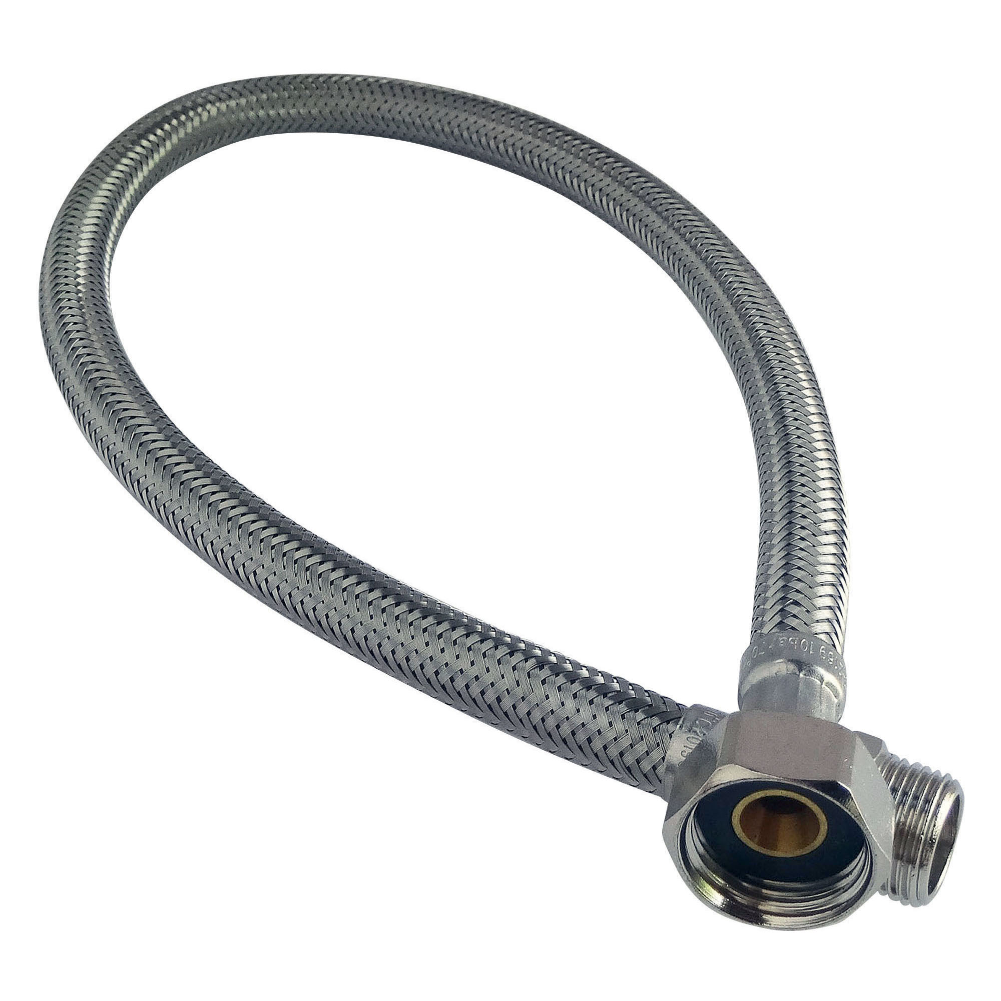 SOMATHERM FOR YOU - flessibile sanitario dritto maschio 15/21 (1/2') - Dado per raccordo dritto ...