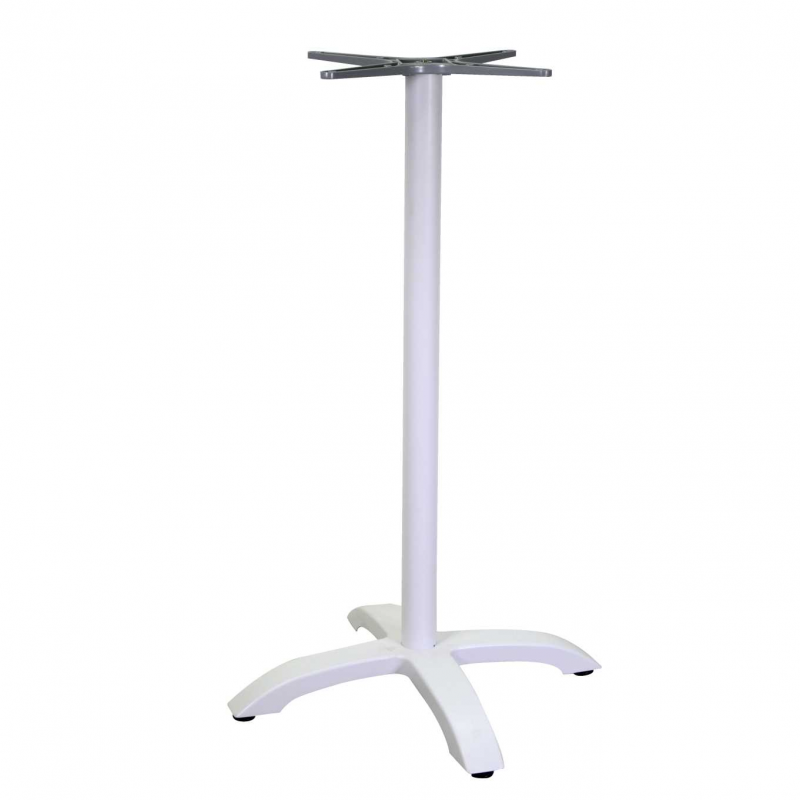 Base tavolo bar alluminio Alan bianco quadrocm52x52h108 | Leroy Merlin