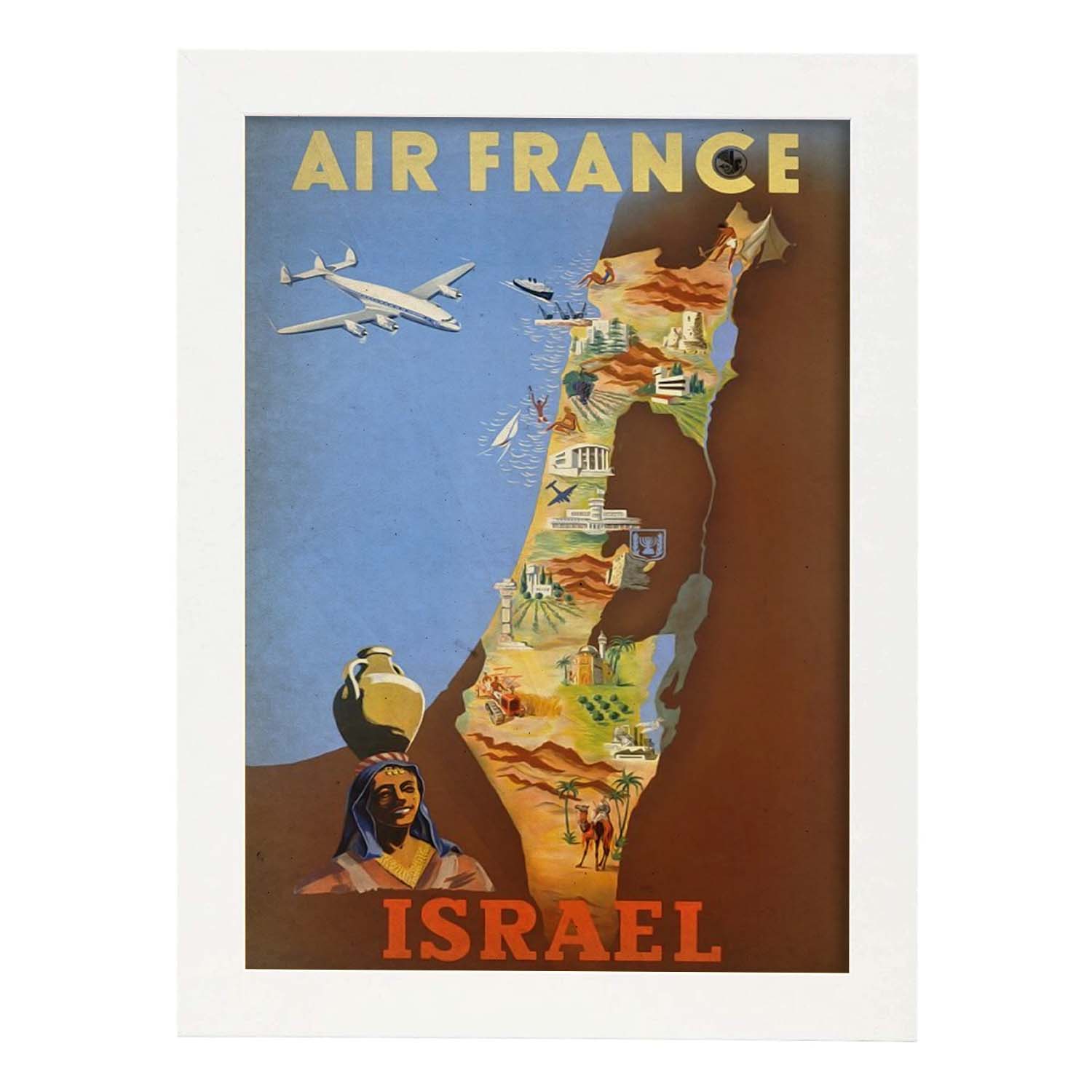 Poster Vintage De Viaja A Israel. Con Imagenes Vintage Y De Publicidad ...