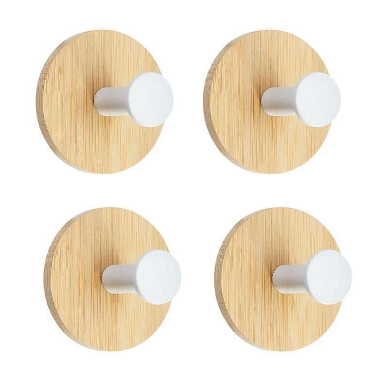 Lot de 4 crochets adhésifs muraux pour serviettes/douche, crochets ...