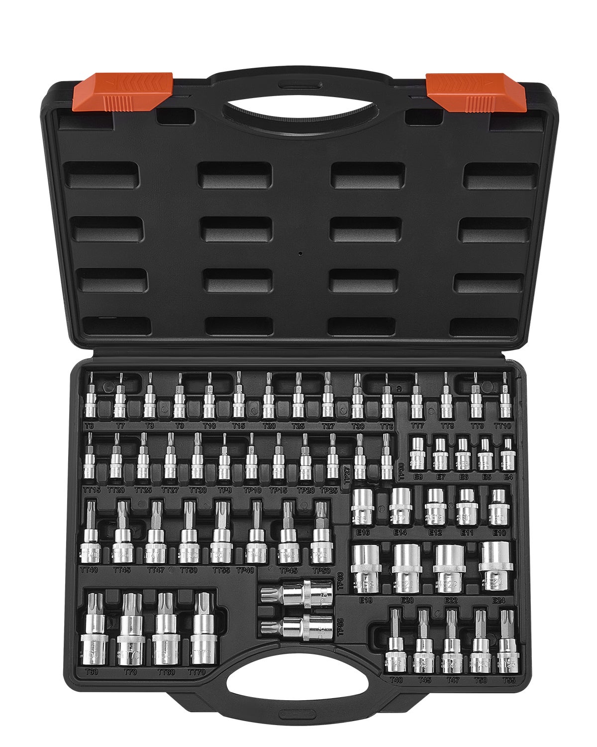 Jeu de Douilles Torx et Externes VEVOR 60PCs,T6-T70,TT6-TT70,TP8-TP60 ...