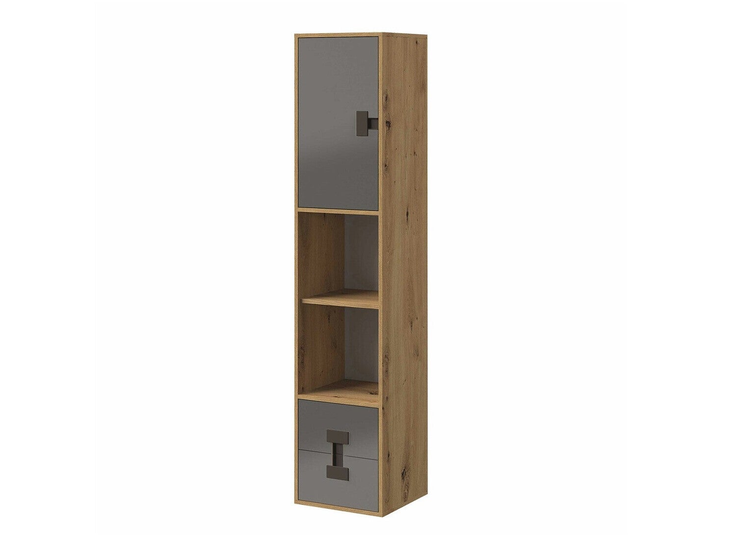 Estantería Akron N111, Con puertas, Con cajones, Aglomerado laminado ...