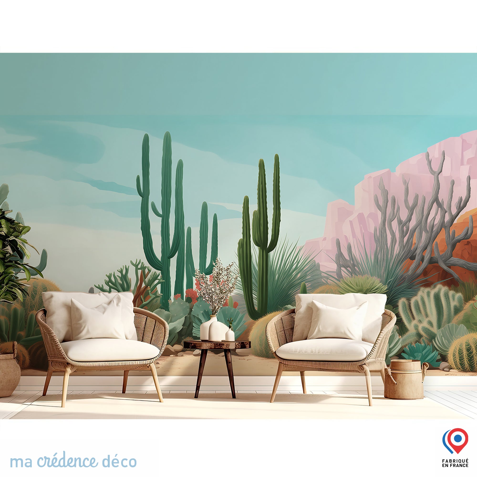 Papier peint Désert 3 - Intissé - L 200 cm x H 280 cm - MaCrédenceDéco ...