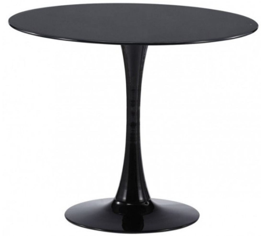 Table ronde Tulipa - Moderne et intemporel-Couleur Noir-Diamètre 70 cm ...