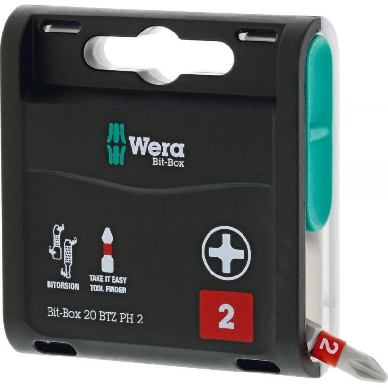 Assortiment embout 20 BTZ PH2x 25mm 20er Box Wera | Leroy Merlin