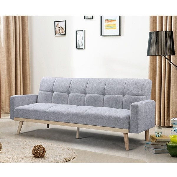 Sofá cama Toronto gris 79x206x76 cm | Leroy Merlin