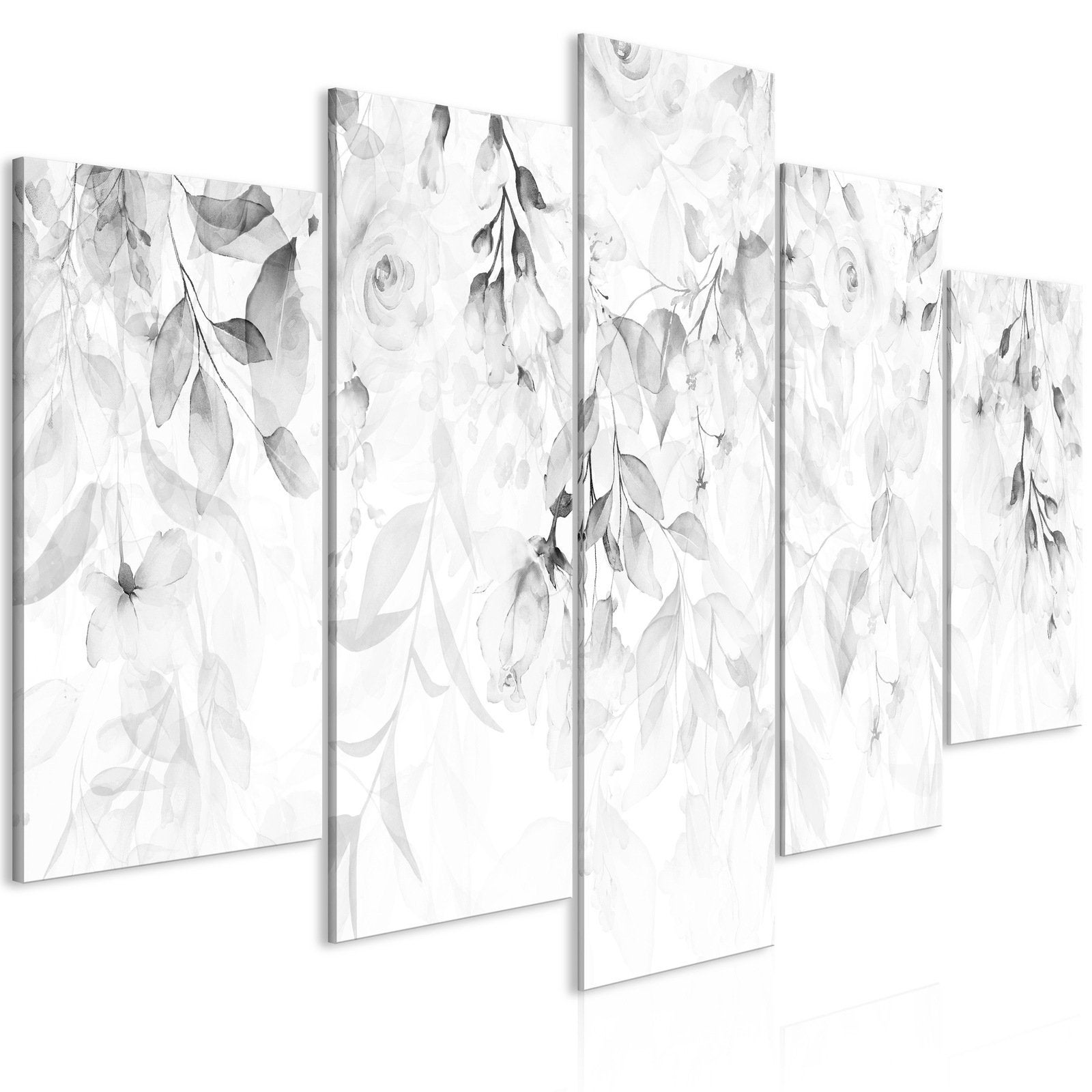 Tableau Cascade de Roses (5 Parties) Large Troisième Variante - 200 x ...