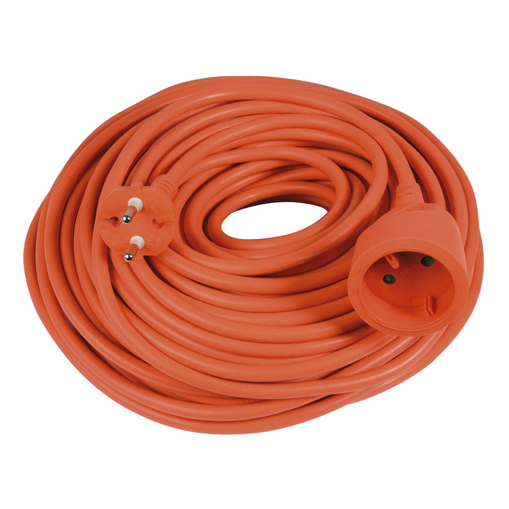 Prolongateur 30m câble 2G1.5 Orange | Leroy Merlin