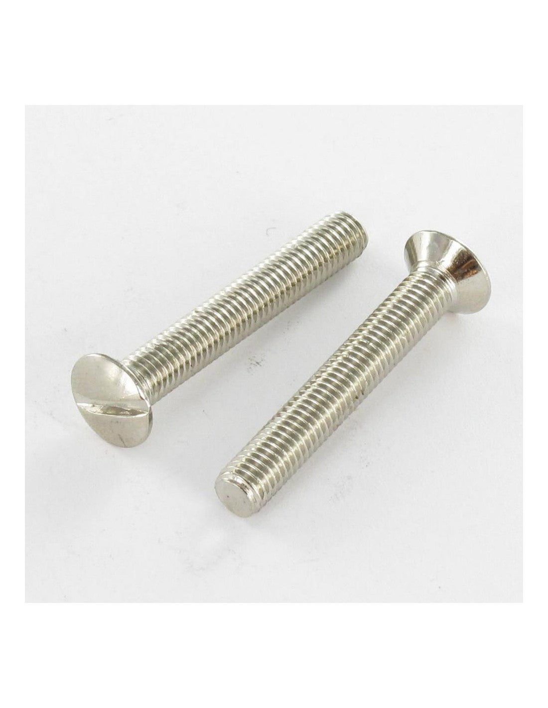 Vis métaux Tête fraisée bombée TFB Fendue M5X35 Acier nickelé-200 ...