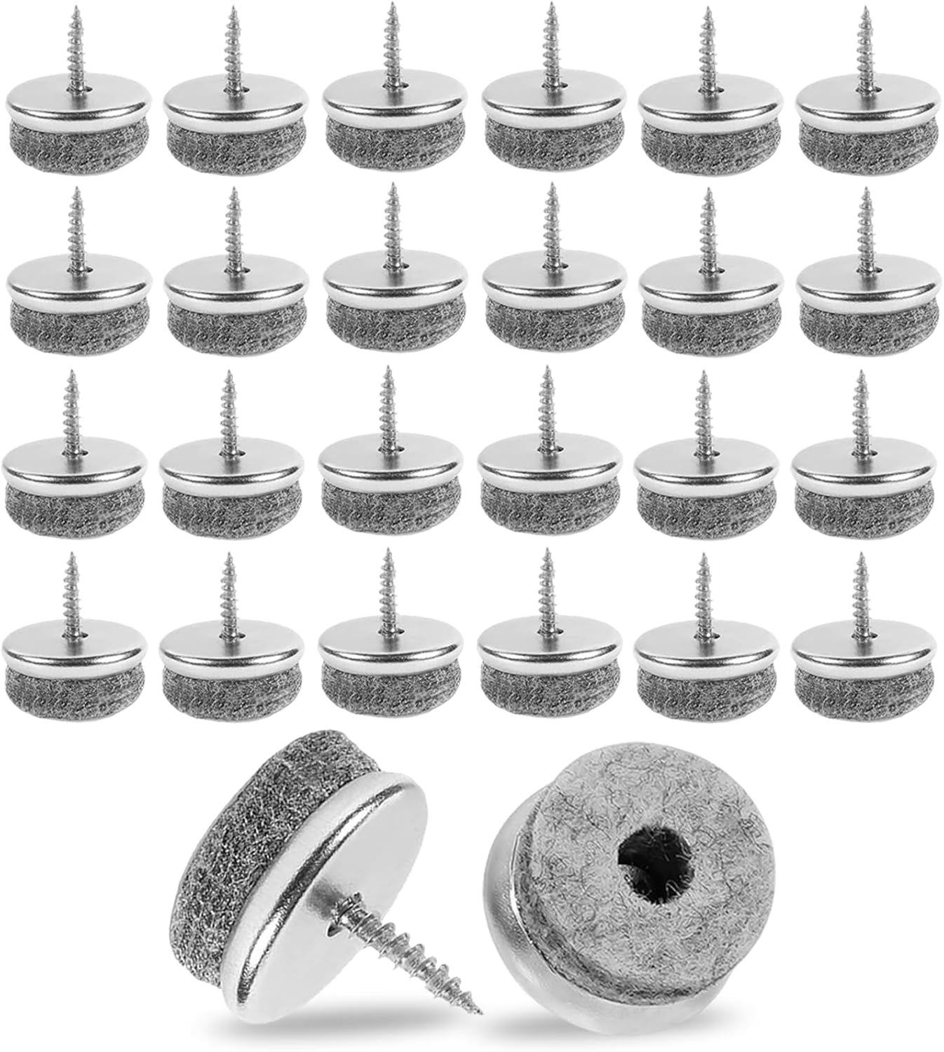 30 x Patins en Feutre pour Meubles - Ø 18mm Patins pour Chaises Patin ...