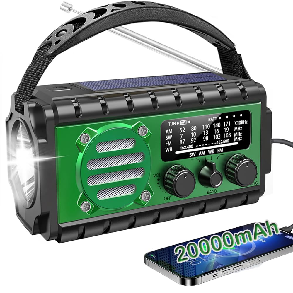 Radio Dynamo Survie 20000mah Lampe Dynamo Survie SW/AM/FM Grande ...
