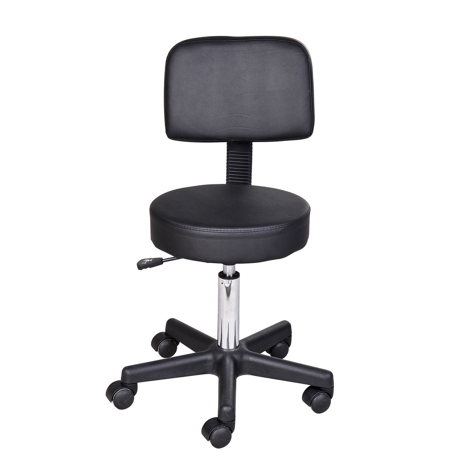 Tabouret de bureau à roulettes réglable en hauteur avec dossier ...