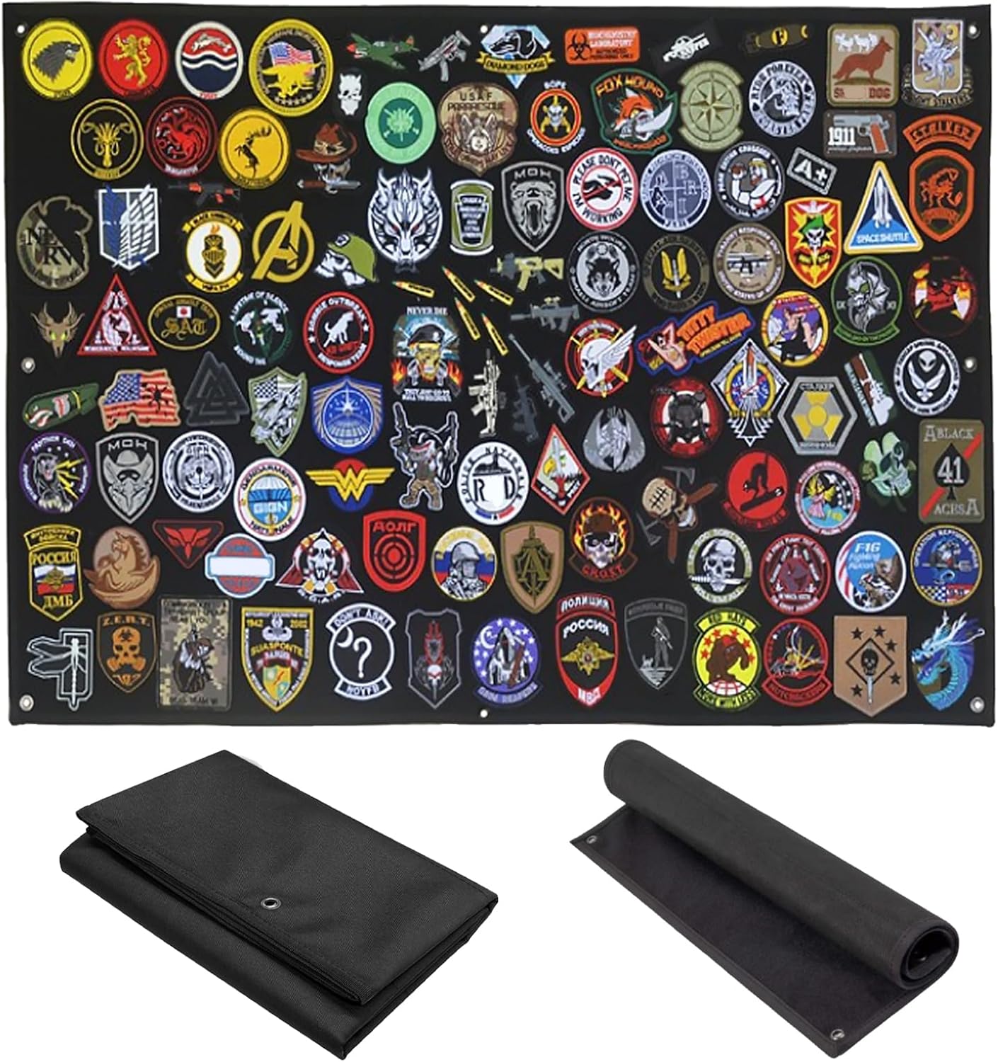 Patch Scratch Militaire, Panneau Scratch Avec œIllets, Pliable Tableau ...