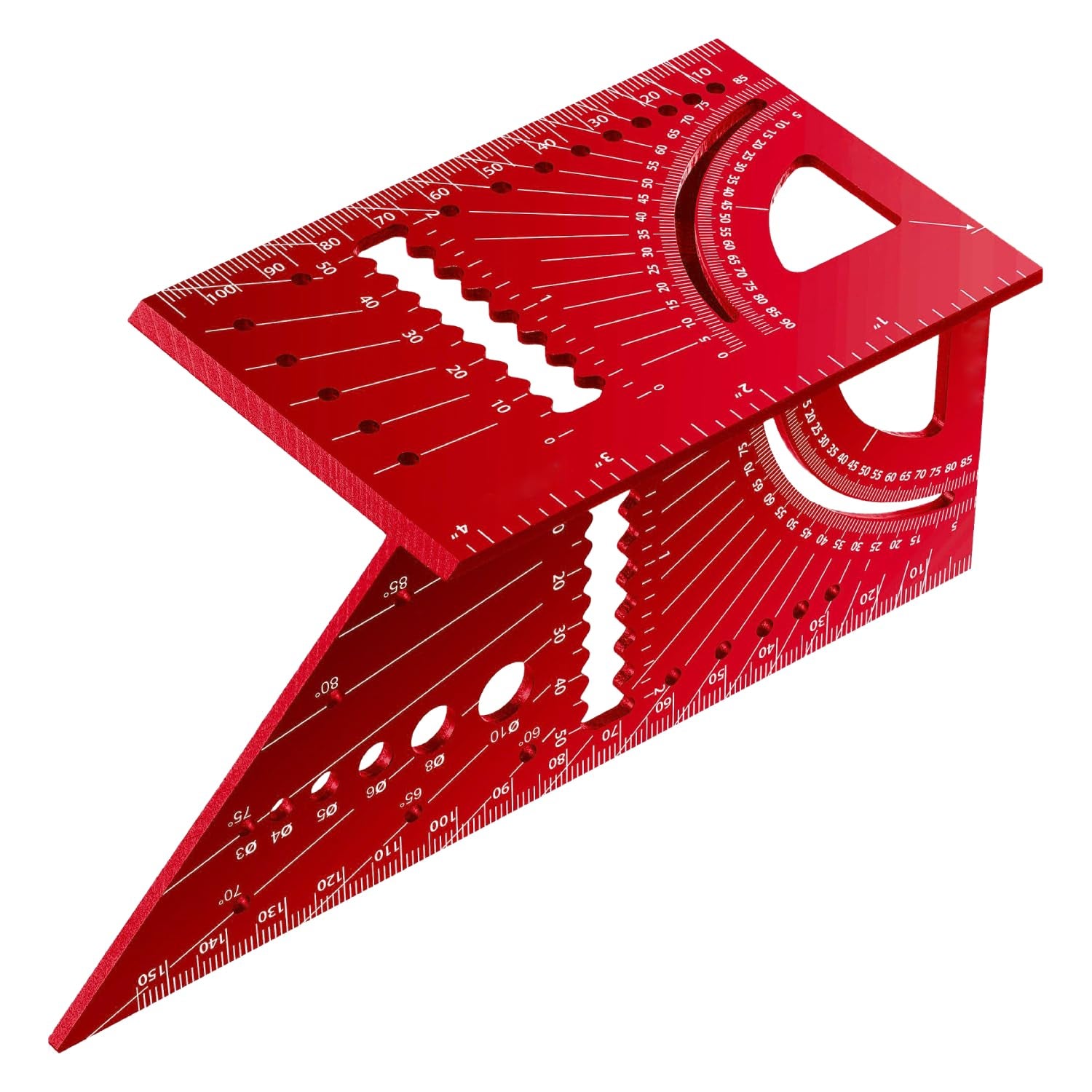 Règle de Mesure Carrée en Alliage d'Aluminium, Outil de Mesure d'Angle ...