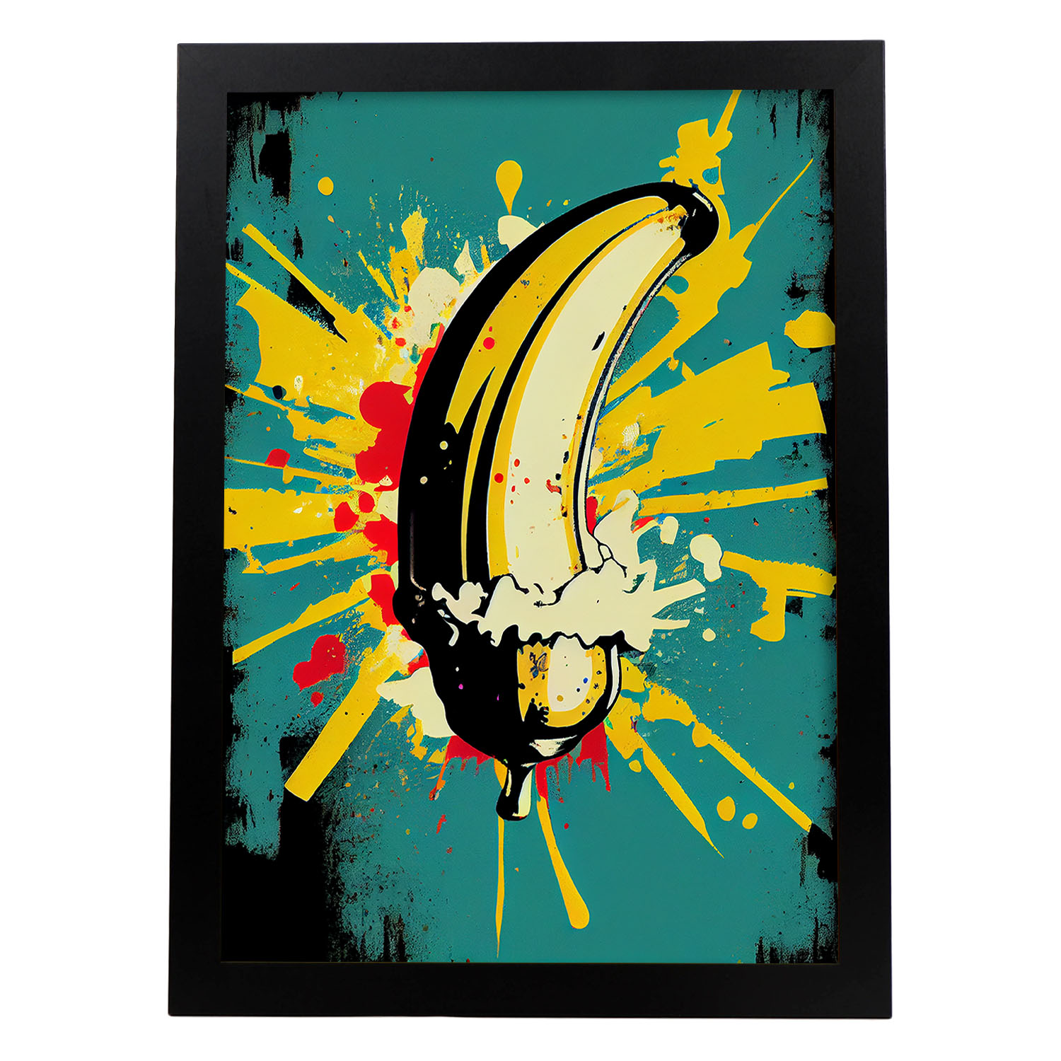 Banane Affiche Colorée De Légumes Et De Fruits Illustration Mur Pop ...