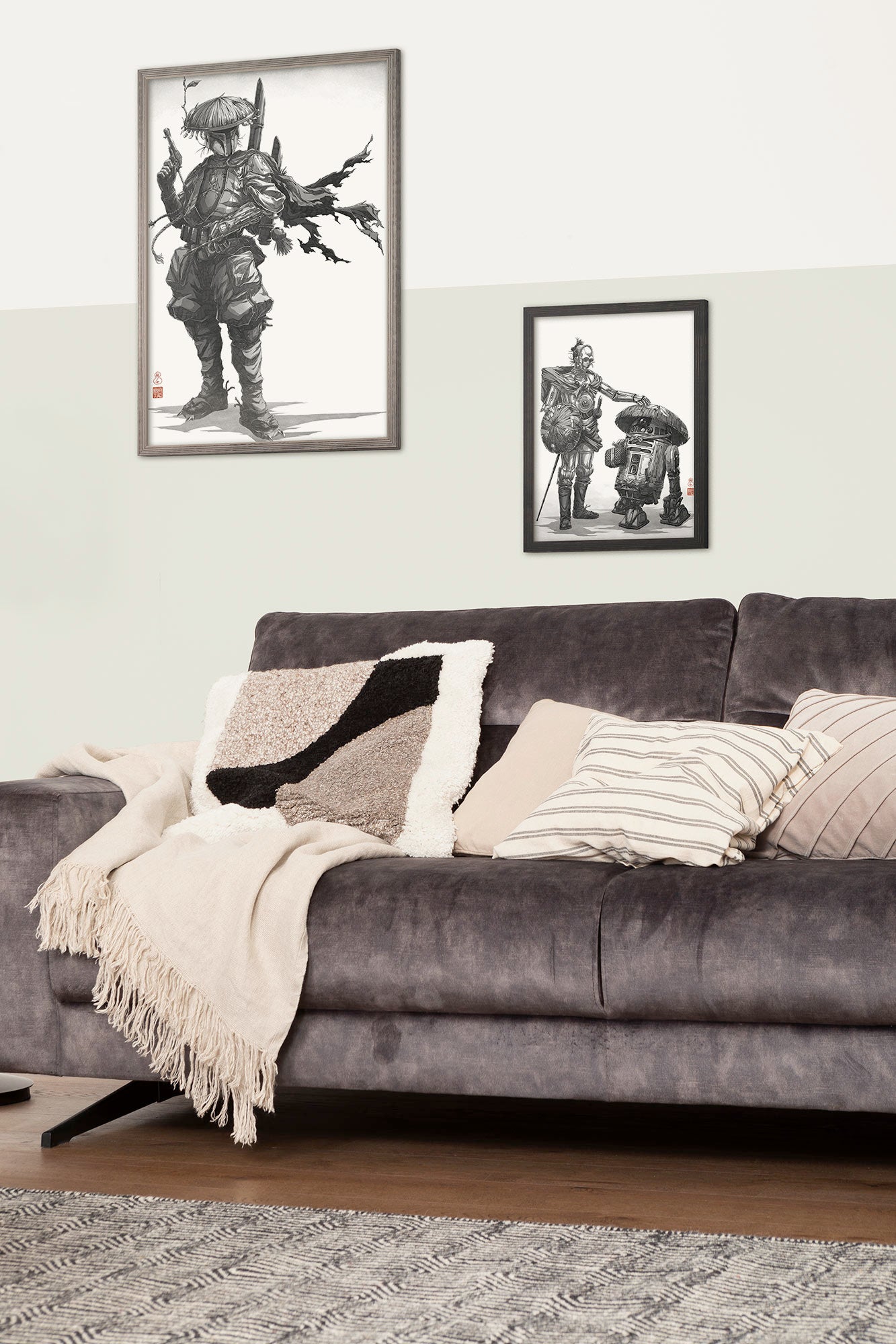 Poster d'art de Komar - Star Wars Vision Samurai Bounty Hunter - Taille ...