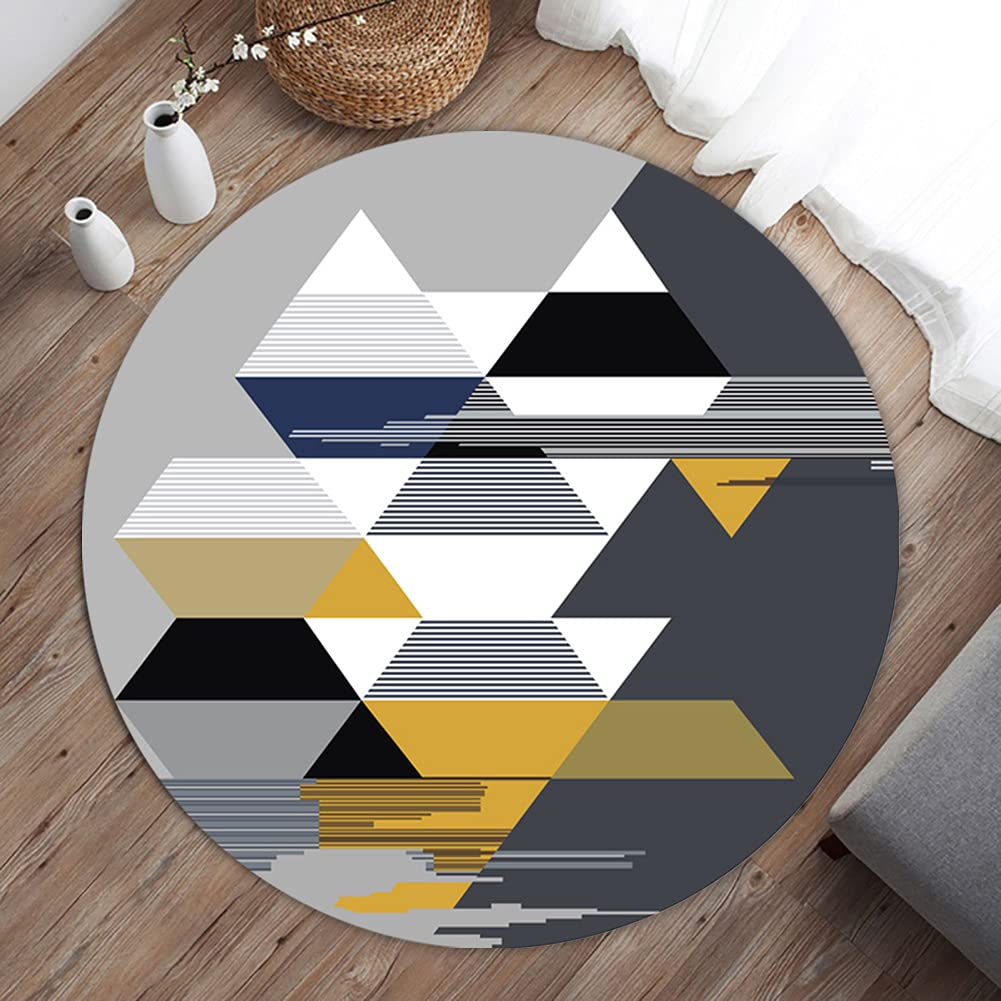 Tapis rond antidérapant, tapis d'assise, lavabile, tapis de chaise ...