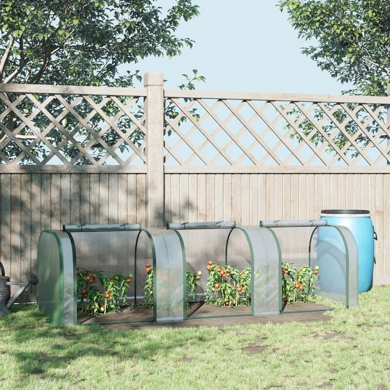 Mini Serre de Jardin Serre à tomates 3L x 1l x 0,8H m Acier ...