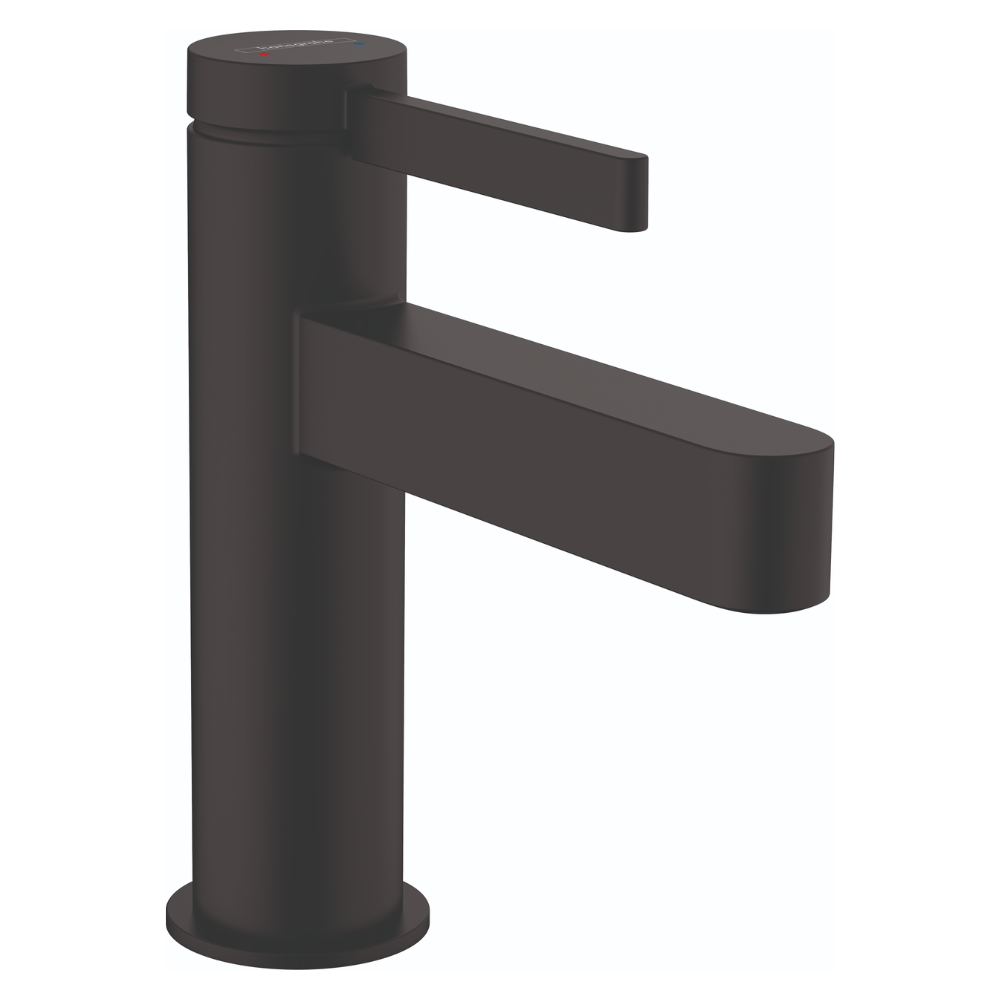 HANSGROHE Mezclador de lavabo 100, desagüe Finoris Push-Open negro mate ...