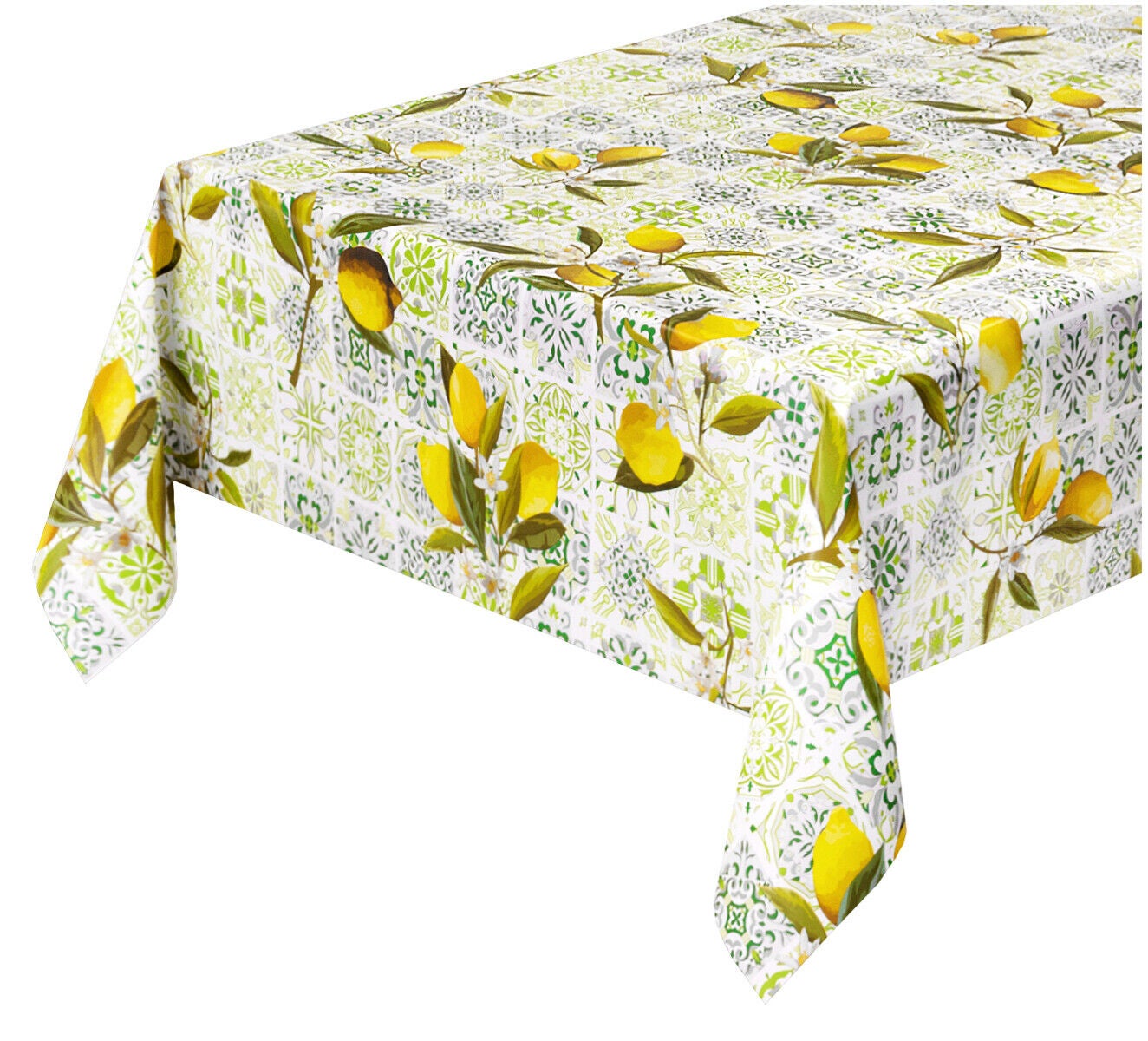 Nappe de Cuisine 140x100 cm AntiTaches Moderne Tissu Ciré Plastifié ...