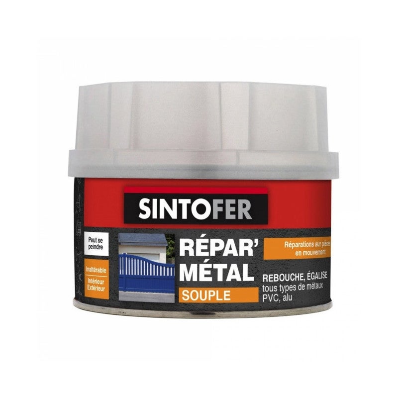 Mastic + durcisseur Répar' Métal souple SintoFer | Leroy Merlin