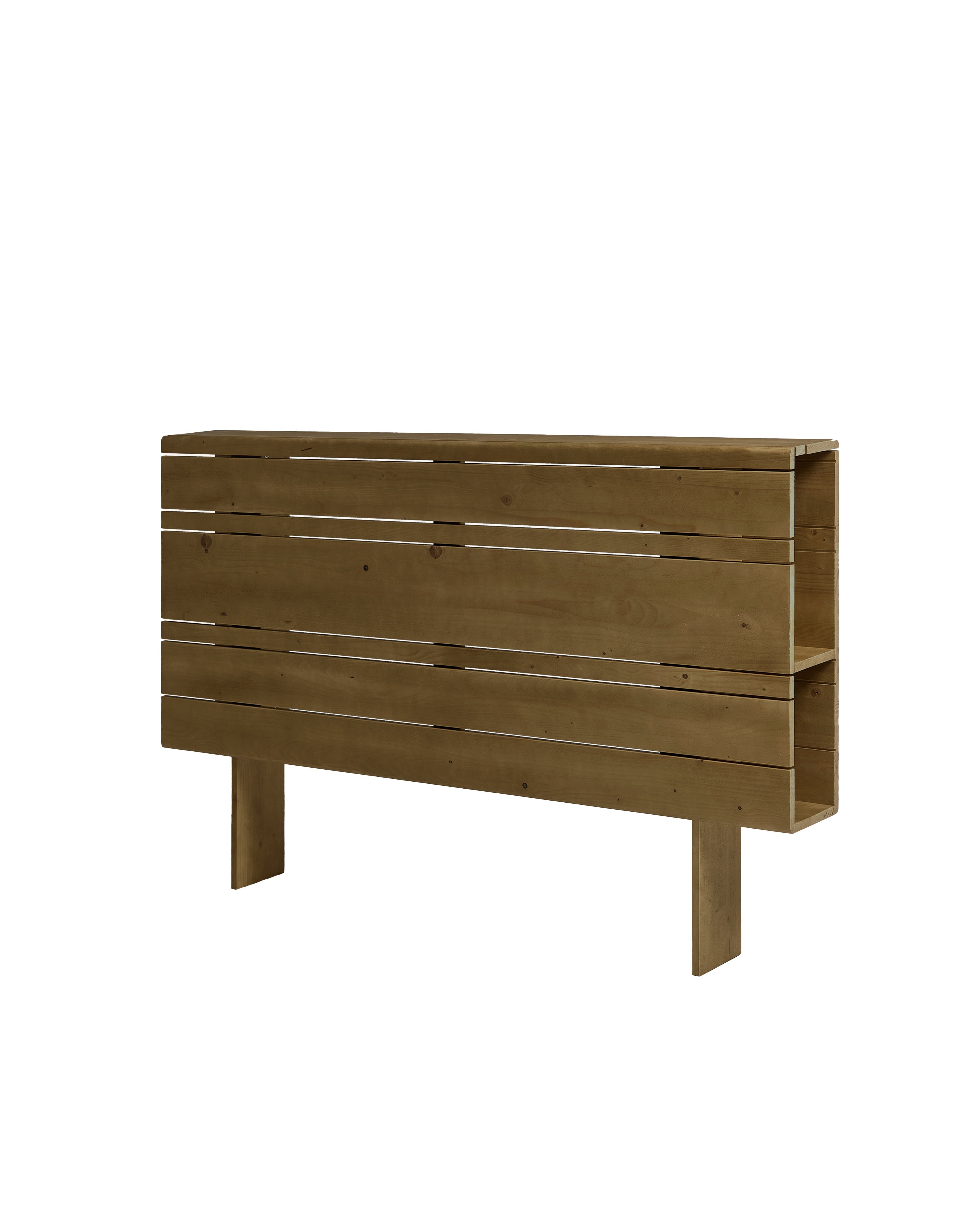 HANNUN Cédric Tête de lit rangement sapin massif marron 145 cm | Leroy ...
