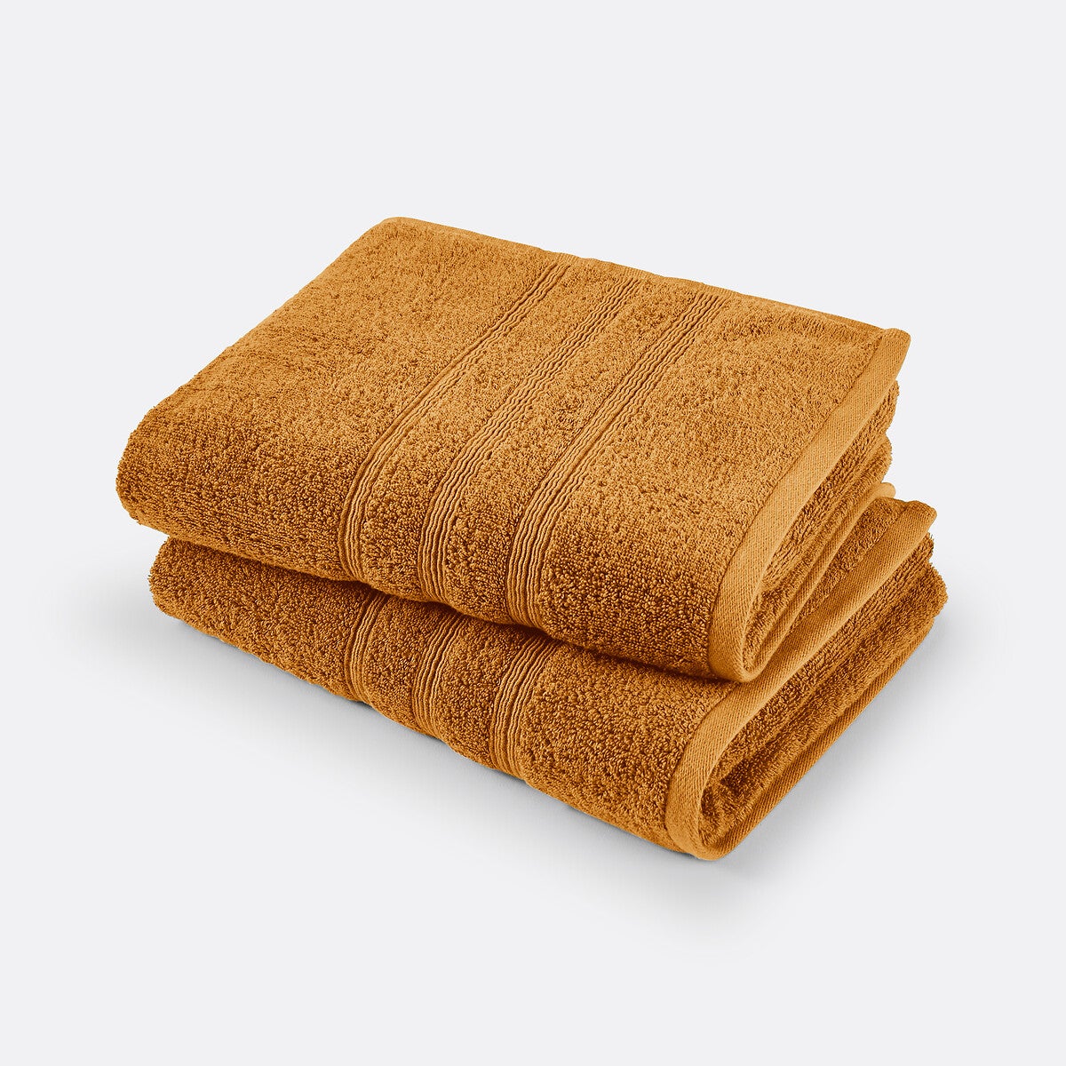 Serviette éponge bio 600 g/m2, Ismo - Caramel - 50 x 100 cm | Leroy Merlin