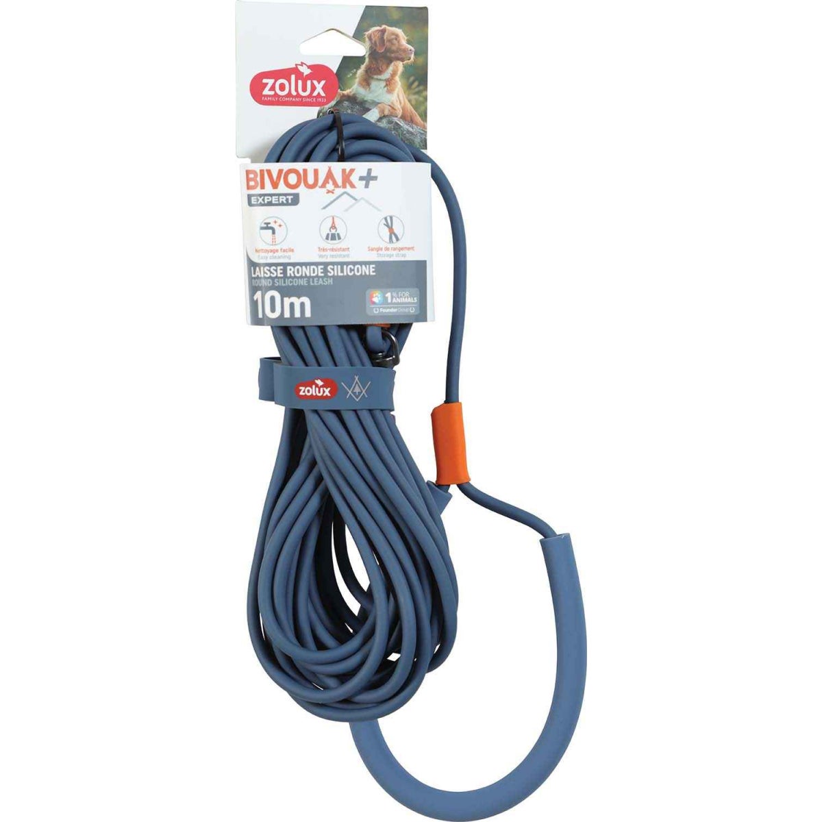Longe ronde en silicone bleu Bivouak 10 m Zolux | Leroy Merlin