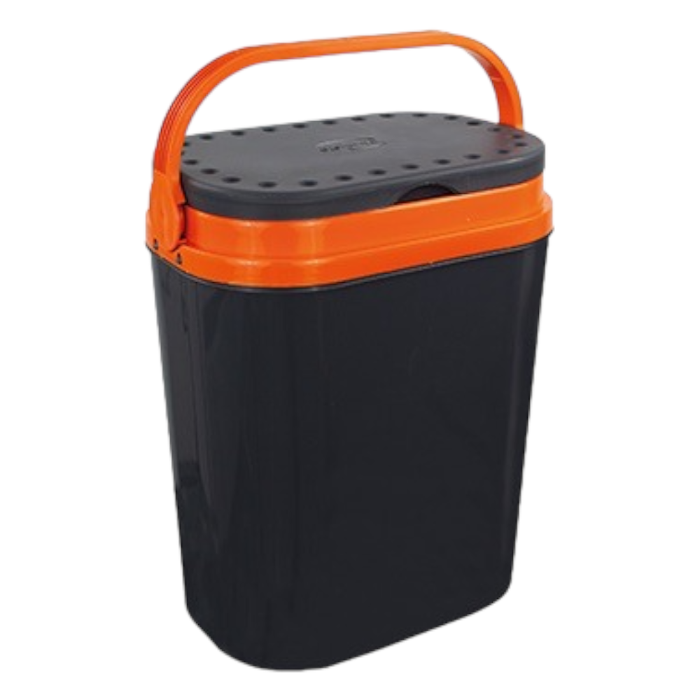 Nevera portátil camping 12 litros 30x20x40 cm negro y naranja Solaris ...