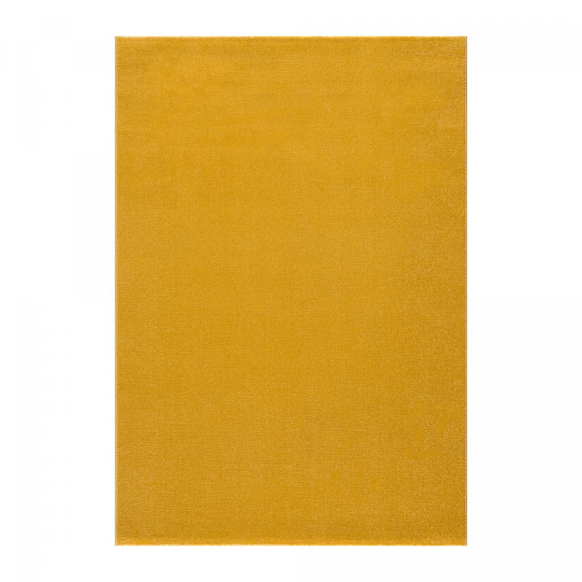 Tapis couloir 80x200 tissé jaune rectangle motif uni NOSSA | Leroy Merlin